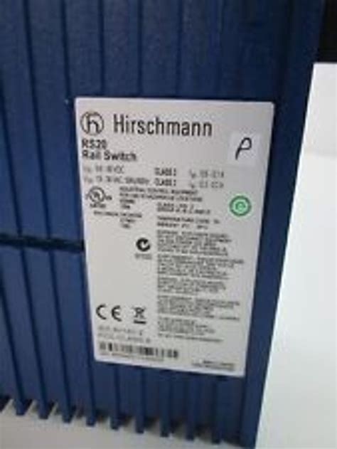 Hirschmann Rs20 Rail Switch Ethernet Switch Din Rail Mount 4 Port Industrial Lynx