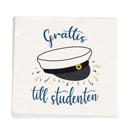 Köp Grattis Till Studenten Servetter Här Snabb Leverans