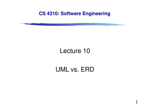 PPT Lecture UML Vs ERD PowerPoint Presentation Free Download ID