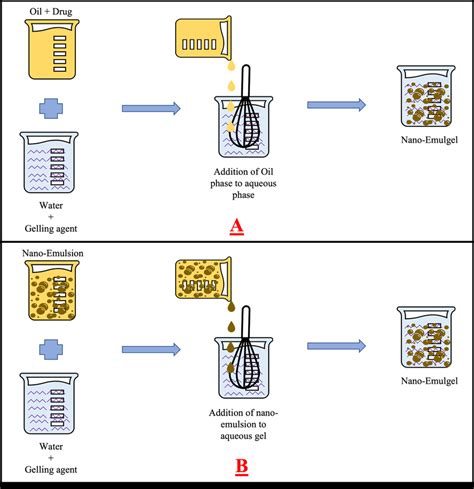 Schematic Representation For The Preparation Of Nano Emulgel By A