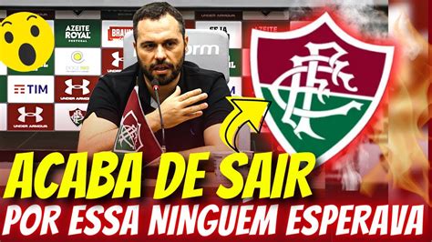 DA ÚLTIMA HORA MINHA NOSSA PEGOU TODOS DE SURPRESA TORCIDA SE REVOLTA NOTÍCIAS DO FLUMINENSE