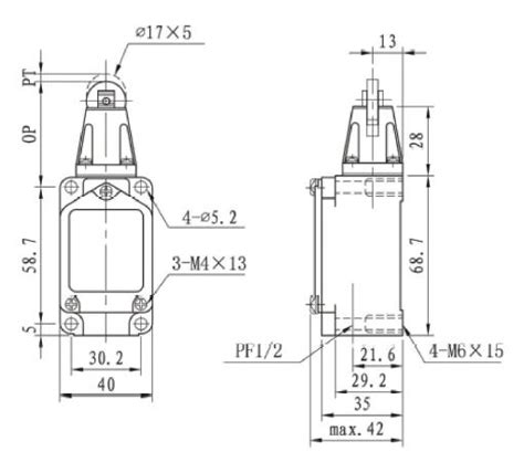 KJT-KB-5102 Standard lever travel limit switch