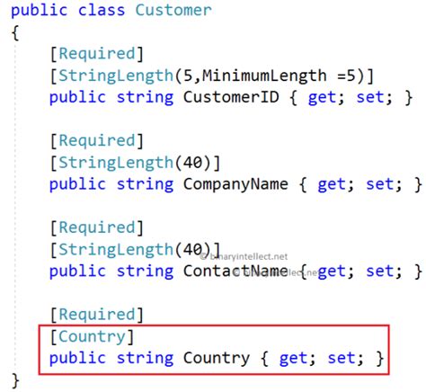 Custom Attribute Validation In C
