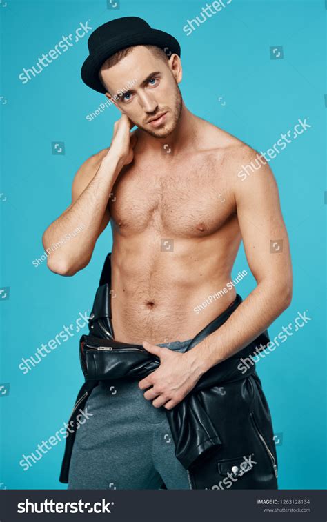 Sexy Men Naked Torso Gray Pants Stock Photo Shutterstock