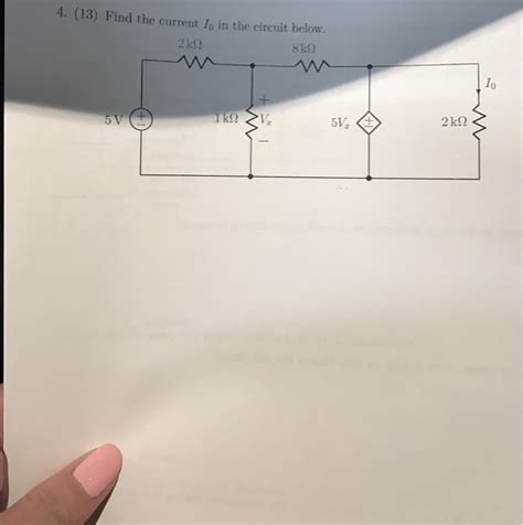 Solved Find The Current I In The Circuit Below Chegg