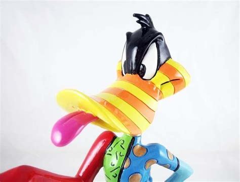New Looney Tunes By Britto Daffy Duck Figurine Enesco 4052547 Nib