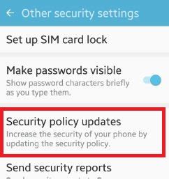 How To Enable Auto Update Security Policy Android Phone