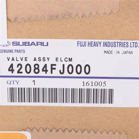 Valve Assembly Elcm 42084fj001 Quirkparts