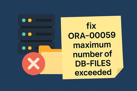 How To Fix Ora 00059 Maximum Number Of Dbfiles Exceeded In Oracle