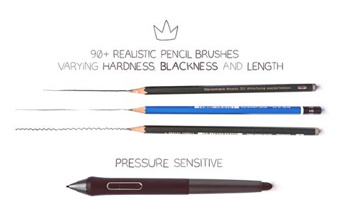 Ai Realistic Pencil Brushes By Side Project Thehungryjpeg