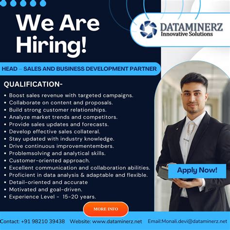 Join Our Team Dataminerz Innovative Solutions