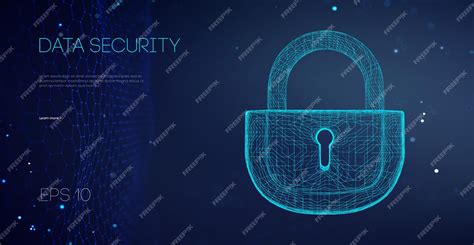 Premium Vector Data Security Binary Lock Security Cloud Data Attack
