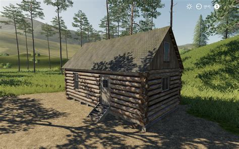 Placeable Log Cabin With Sleep Trigger V 1 0 FS19 Mod FS19 Net