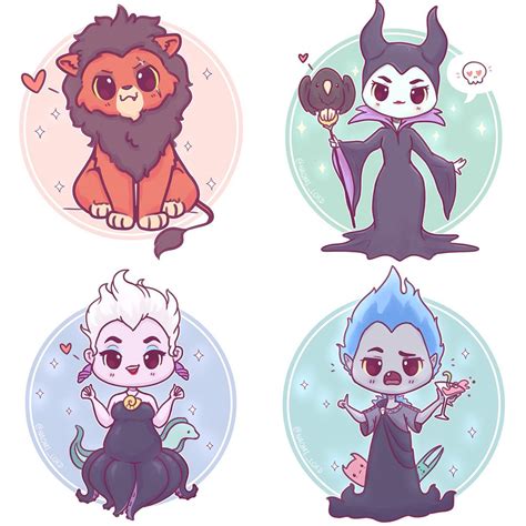 Chibi Disney Villains All Of These Lil Guys Are Now Available On My