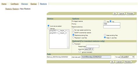 how to restore rac database from tape backup mereba technology