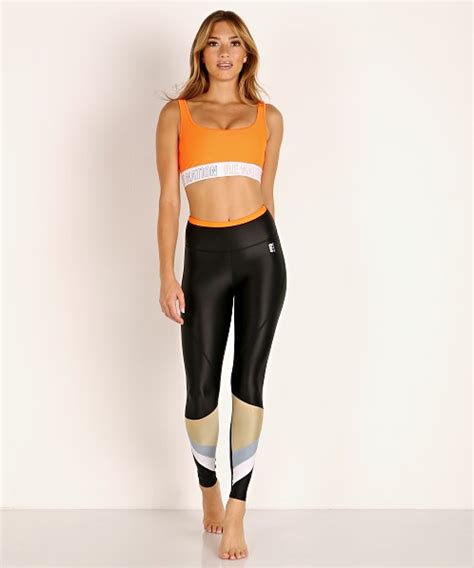 Pe Nation Full Strength Sports Bra Orange 19pe4c006 Free Shipping At