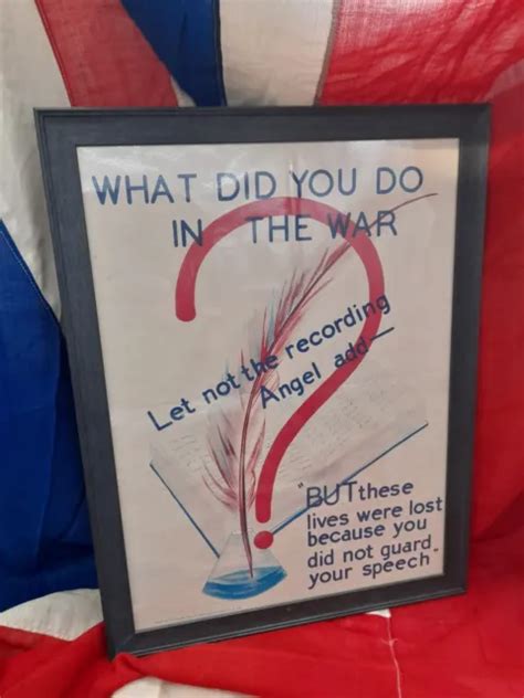 Original Ww2 British Propaganda Poster £29500 Picclick Uk