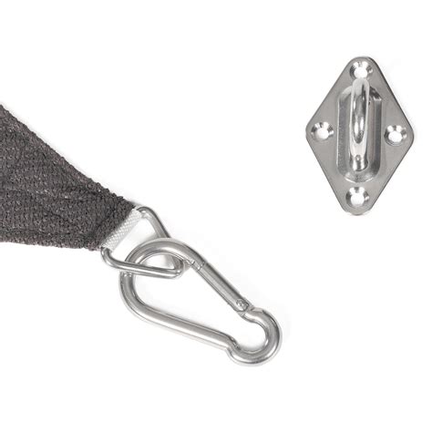 Lot De 3 Kits De Fixation Murale Pour Voile D Ombrage Acier Inoxydable