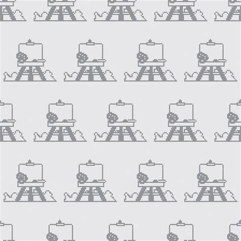 Premium Vector Seamless Pattern Pixel Art Vintage Aesthetics Retro