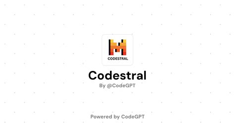 Codestral Codegpt