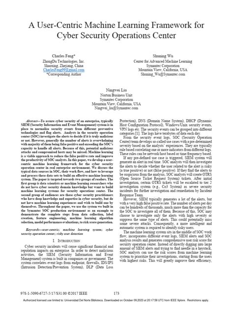 06 Art A User Centric Machine Learning Framework For Cyber Security