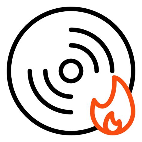 disc burning free music icons