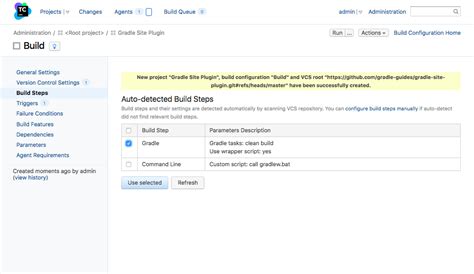 Executing Gradle Builds On Teamcity