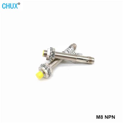 M8 Npn Cylindrical Inductive Proximity Sensor Flush Type 24v With M8