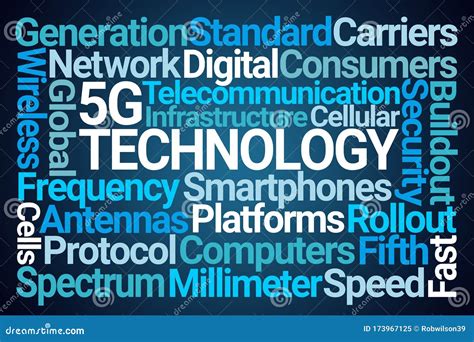 5g Technology Word Cloud Stock Illustration Illustration Of Global