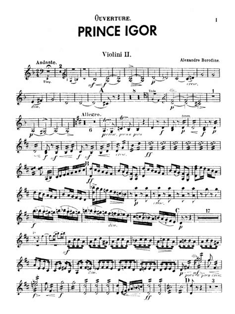 Borodin Prince Igor Overture Violin Ii Pdf