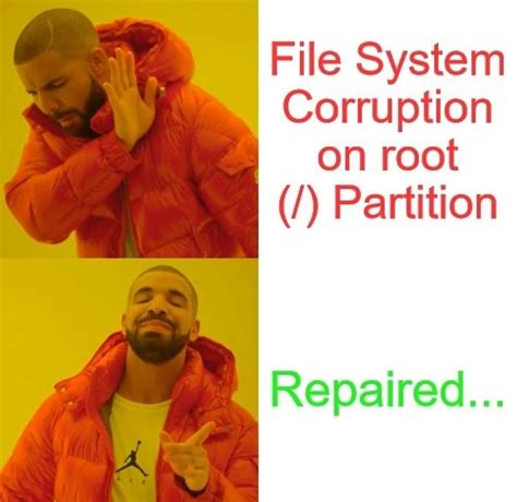 File System Corruption On Root Partition Of Exadata Storage Server