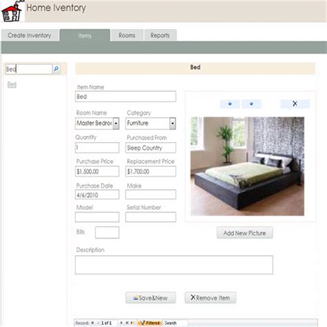 Inventory Database Template