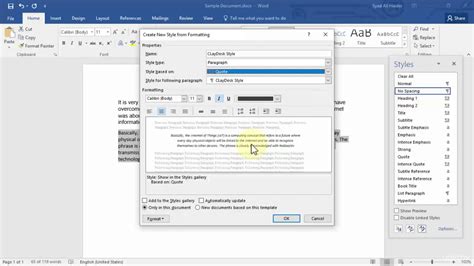 Using Styles In Word 2016 Falasnb
