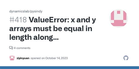 Valueerror X And Y Arrays Must Be Equal In Length Along Interpolation