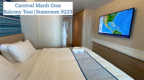 Carnival Mardi Gras Balcony Tour Stateroom 9223 YouTube