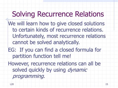 Ppt Recurrence Relations General Inclusion Exclusion Powerpoint Presentation Id