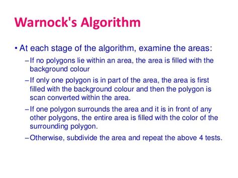 hidden surface removal algorithm