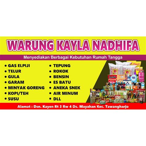 Jual Spanduk Mmt Warung Sembako Murah Dan Bagus Shopee Indonesia