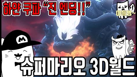 슈퍼마리오 3d월드퓨리월드하얀쿠파 진 엔딩 Youtube