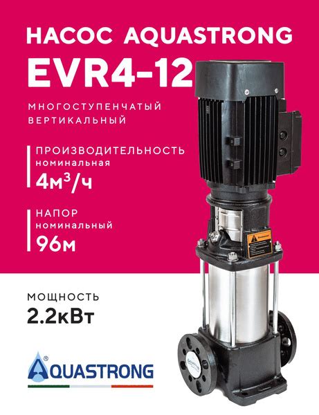 Электрический насос Aquastrong Evr1 380 лмин купить по выгодной