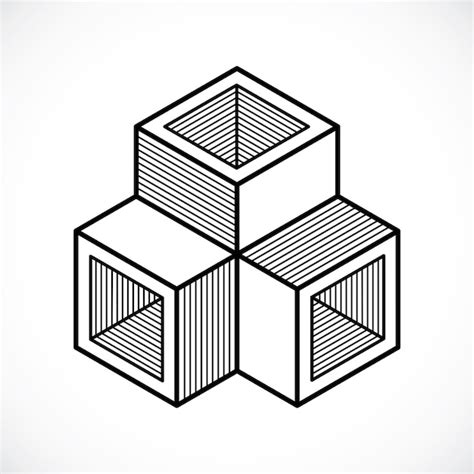 Premium Vector Isometric Abstract Vector Dimensional Shape Polygonal Figure