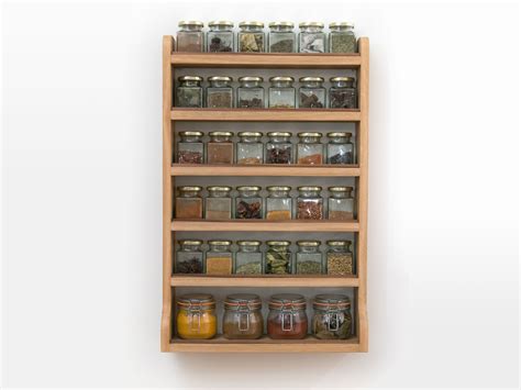 Spice Colossus Large Oak Spice Rack Fine Kitchenware