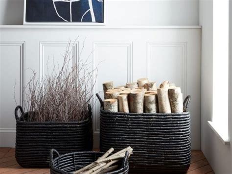 Woven Seagrass Baskets Black Decor Baskets On Wall Basket