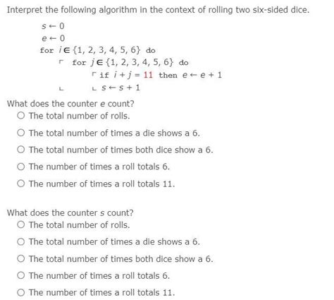 Solved Interpret The Following Algorithm In The Context Of