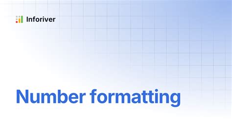 Number Formatting Inforiver