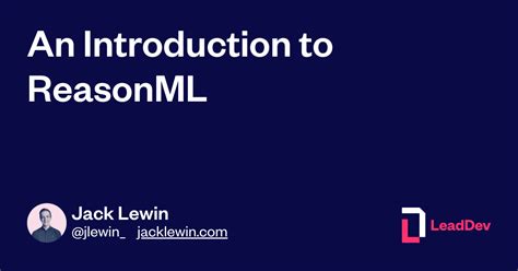 An Introduction To Reasonml Leaddev