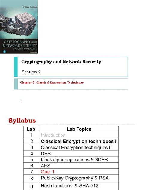 Section 02 Classical Encryption Techniques I Pdf Cryptography