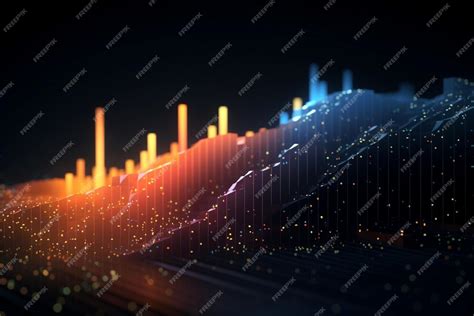 Abstract Visualization Of Data Analytics And Generative Ai Premium Ai