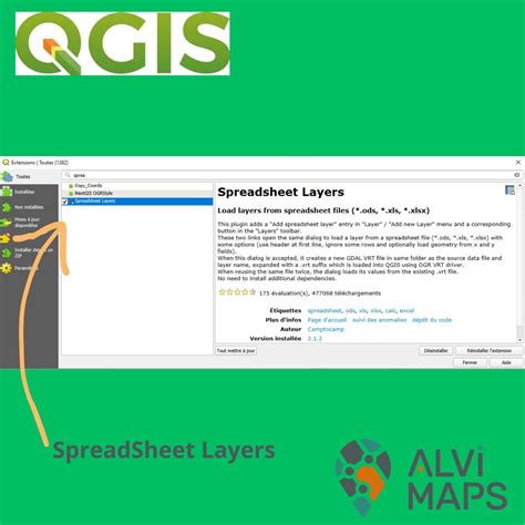 Qgis Pluginqgis Excel Ods Csv Stats Alban Vivert