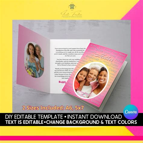 DIY Sexy Adult Magazine Card Template 2 Sizes Included
